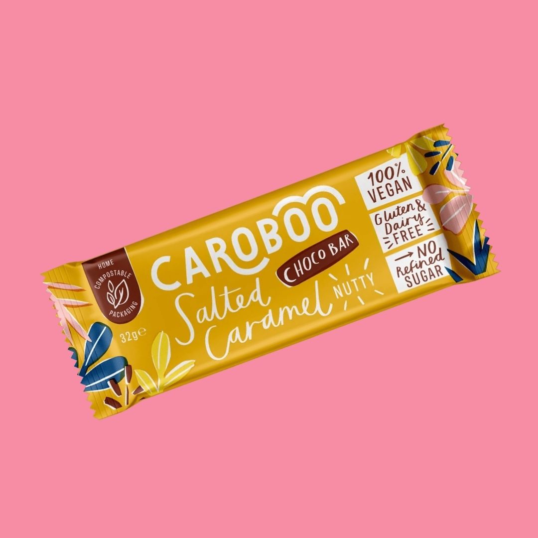 Caroboo Salted Caramel Carob Chocolate Bar | The Vegan Candy Man