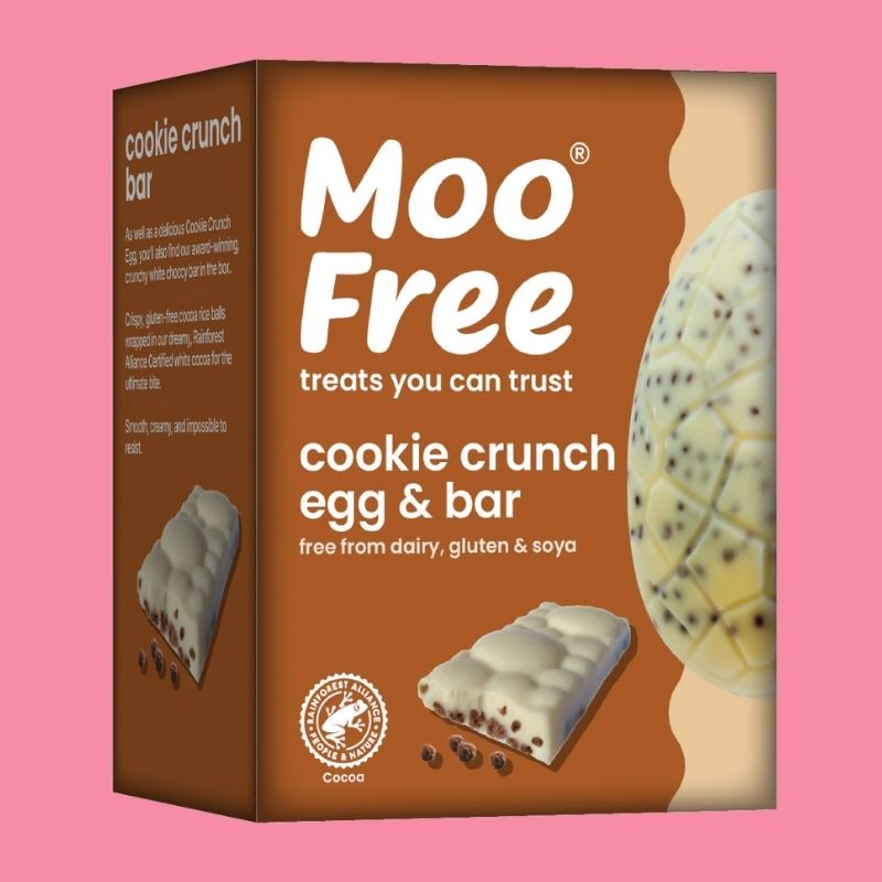 Moo Free Cookie Crunch Easter Egg + Choccy Bar | The Vegan Candy Man